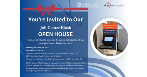 CLC Job Center Kiosk Open House October 31st (10/31/2023) - News - Lake ...